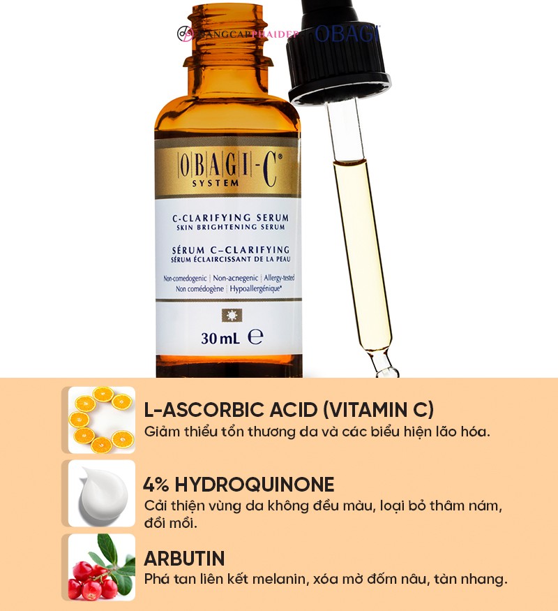 Obagi C Fx System C-Clarifying Skin Brightening Serum dưỡng sáng da