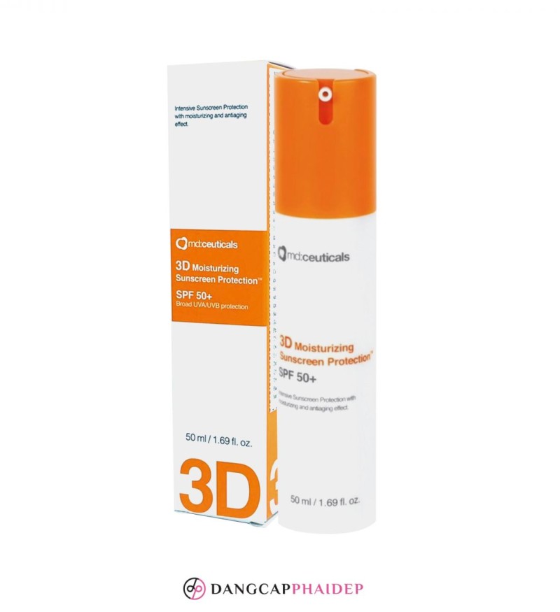Kem chống nắng dưỡng ẩm bảo vệ da sau laser Md Ceuticals 3D Moisturizing Sunscreen Protection ...